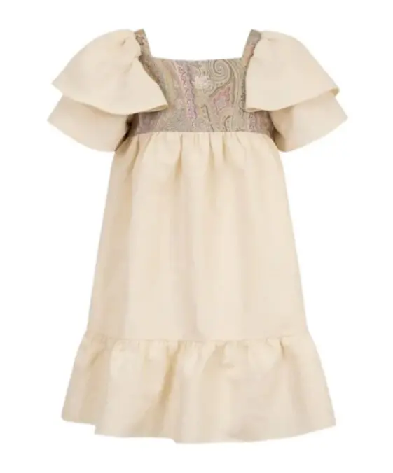 Etro Legacy Linen And Cotton Blend Jacquard Dress