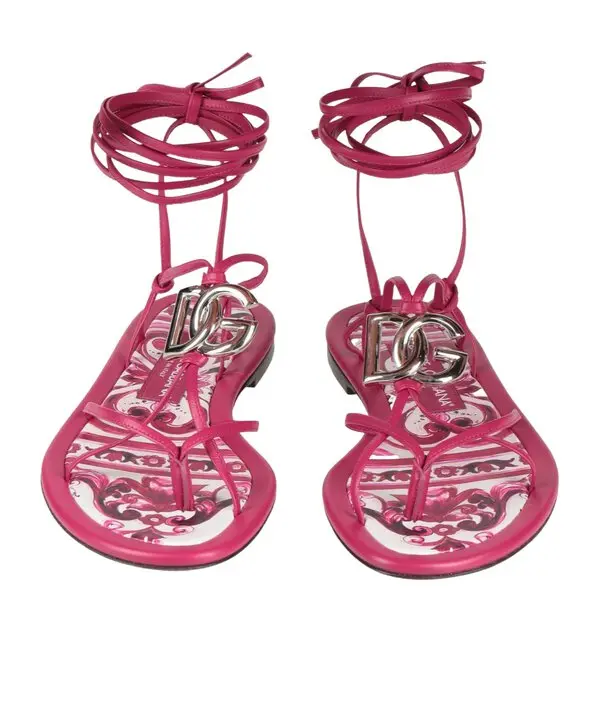 Dolce & Gabbana Thong Sandals With Appliqués