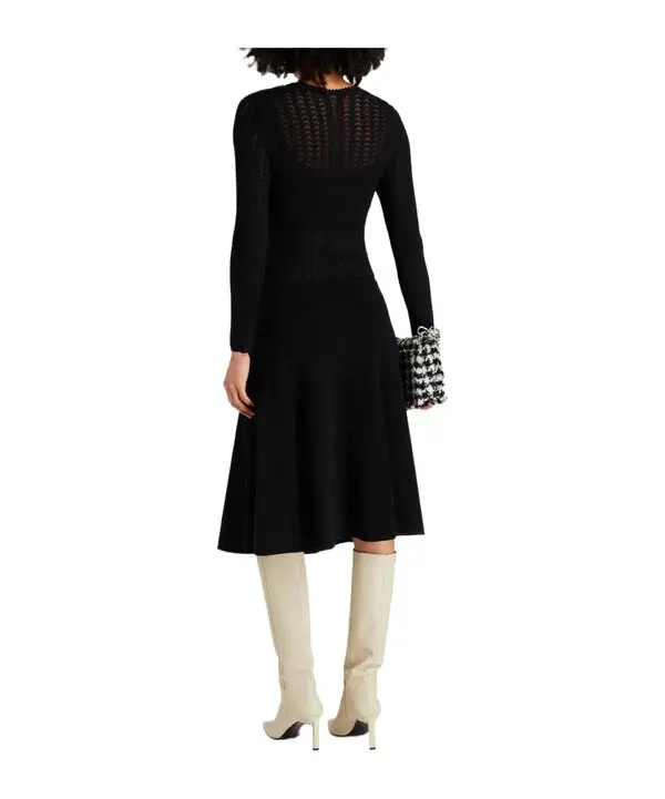 Dolce & Gabbana Minimalist Knitted Flare-sleeve Dress