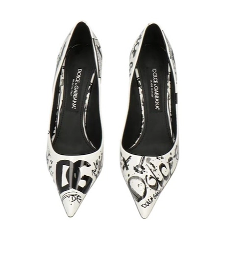 Dolce & Gabbana Pointedtoe Printed Highheels