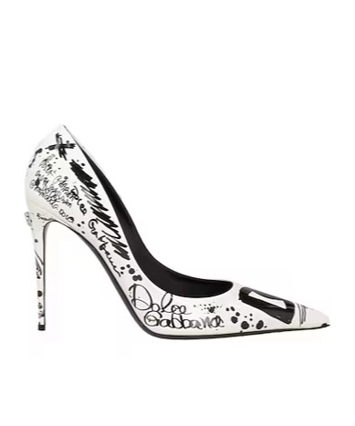 Dolce & Gabbana Pointedtoe Printed Highheels