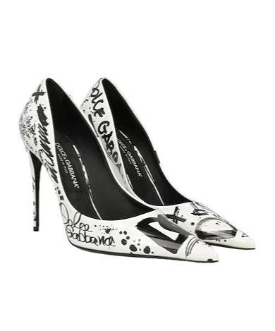 Dolce & Gabbana Pointedtoe Printed Highheels