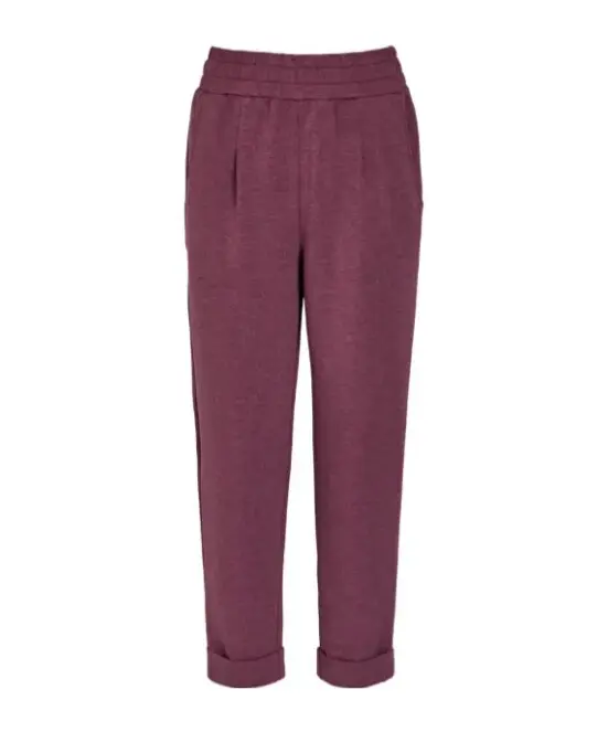 Varley Pleated Marl Trousers - Red