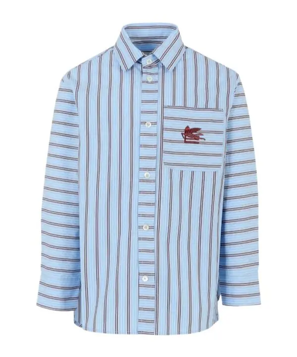 Etro Embroidered Striped Shirt