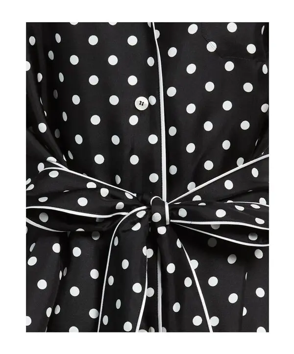 Dolce & Gabbana Polka Dot Silk Shirt
