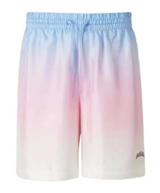 Casablanca Gradient Print Silk Shorts - Pink