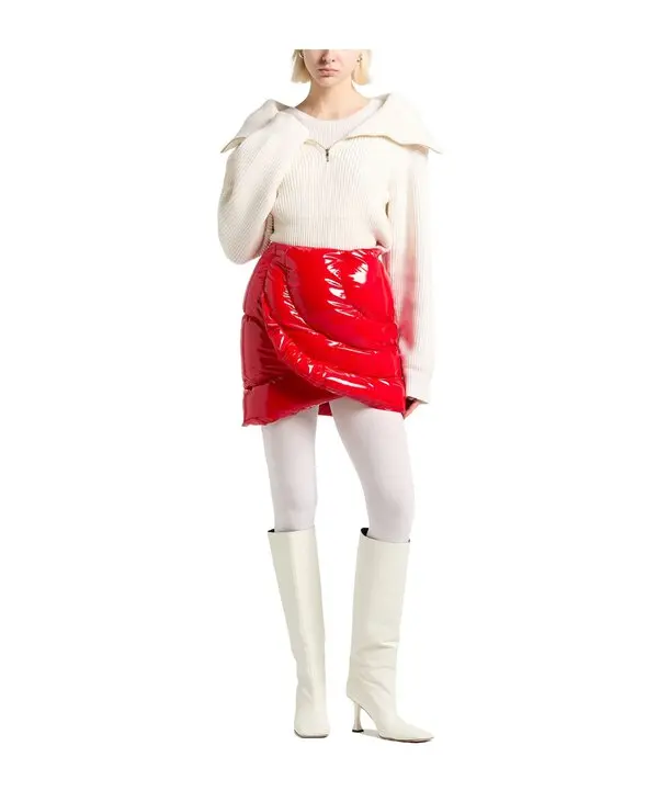 Dolce & Gabbana Quilted Patent-effect Mini Skirt