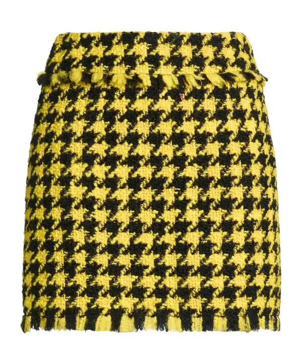 Dolce & Gabbana Plaid Mini Skirt - Black