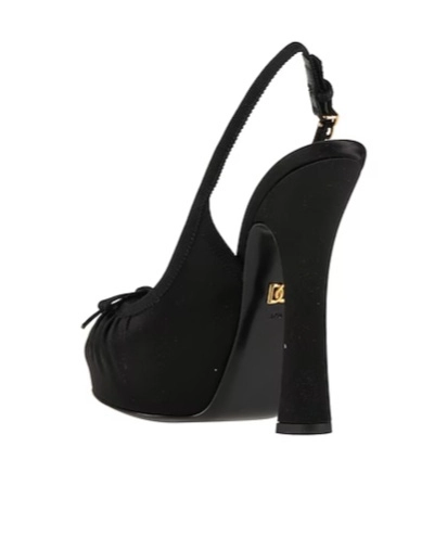 Dolce & Gabbana Satin Bowdecorated Highheels