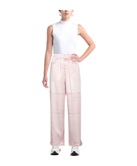 DIESEL® Solid Satin Wide Leg Pants