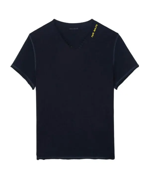 Zadig&Voltaire Monsatir Henley Short-sleeve T-shirt