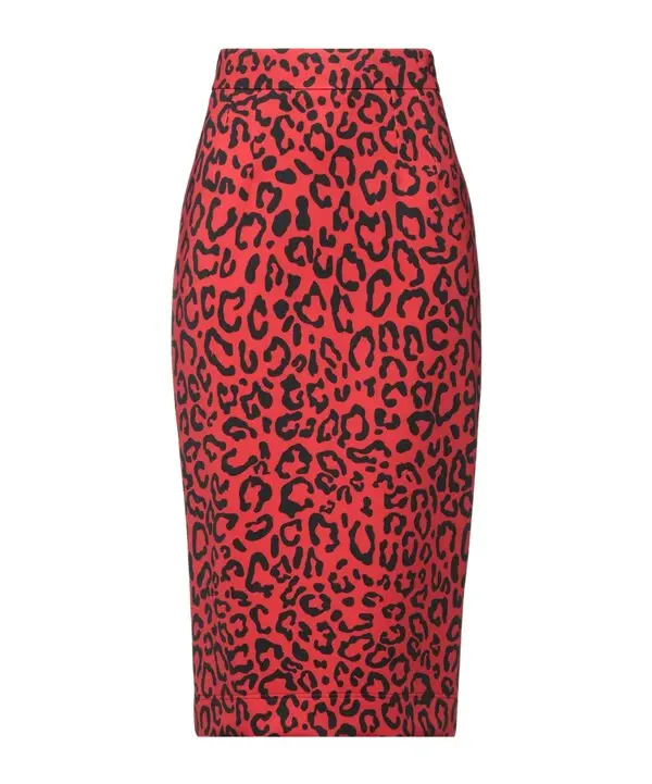 Dolce & Gabbana Leopard Print Midi Skirt