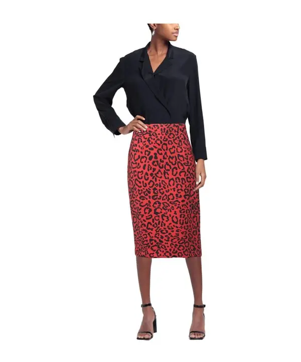 Dolce & Gabbana Leopard Print Midi Skirt