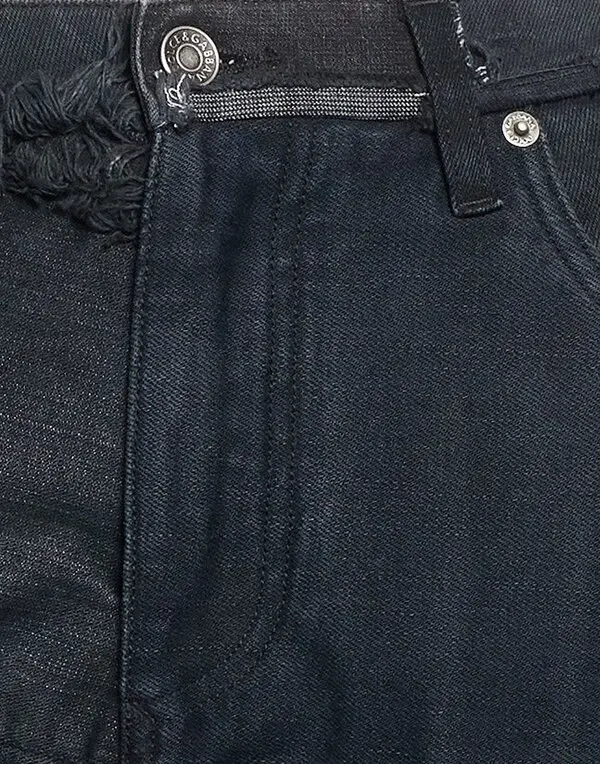 Dolce & Gabbana Slim-fit Patchwork Denim Jeans