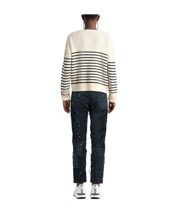 Dolce & Gabbana Slim-fit Patchwork Denim Jeans