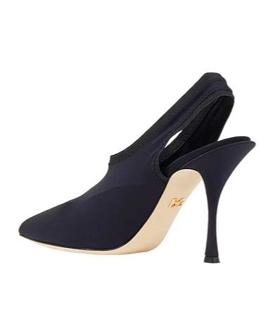Dolce & Gabbana Solidcolor Knit Highheels - Black