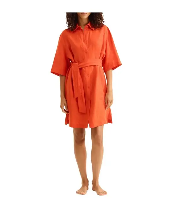 ERES Séducteur Shirt Dress With Belt - Red
