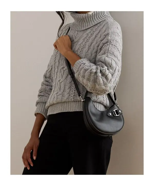 Ralph Lauren Tasha Small Shoulder Bag By - Black