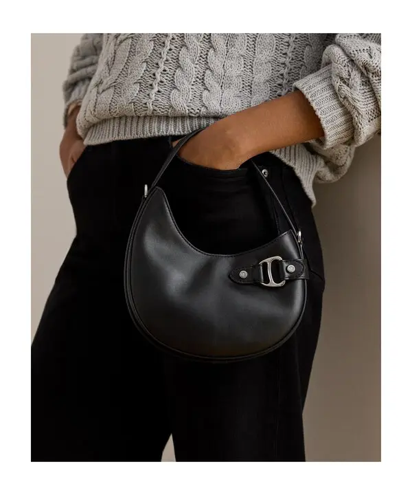 Ralph Lauren Tasha Small Shoulder Bag By - Black