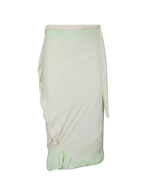 Ottolinger Twisted Reversible Midi Skirt - White