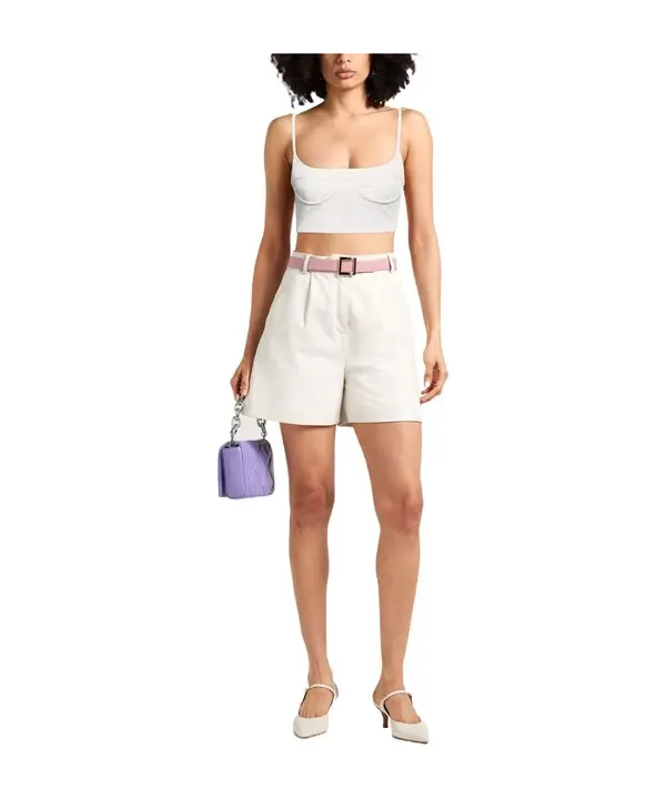 Jacquemus Solid-colored Sleeveless Cropped Top