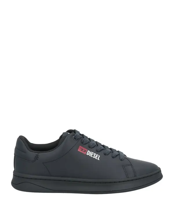 DIESEL® Low Top Leather Sneakers With Logo Print