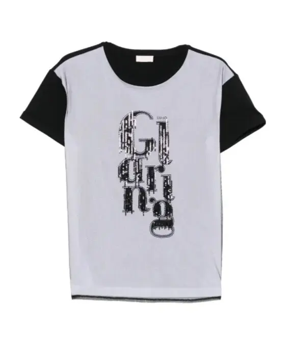 Liu Jo Sequin-embellished T-shirt - White