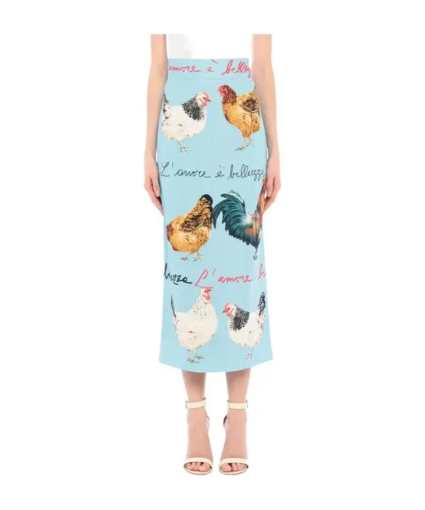 Dolce & Gabbana Printed Midi Skirt