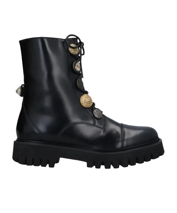 Dolce & Gabbana Solid Color Ankle Boots