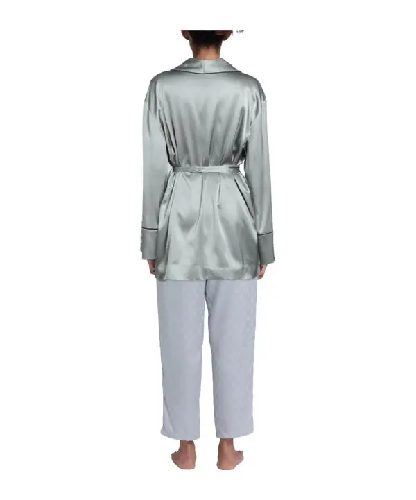 Dolce & Gabbana Color-blocked Satin Home Top