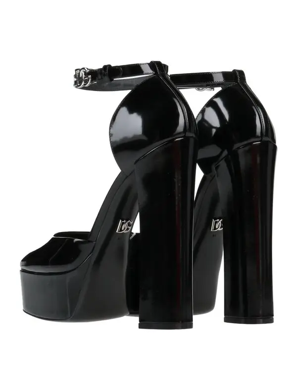 Dolce & Gabbana Patent Leather Block Heel Pumps