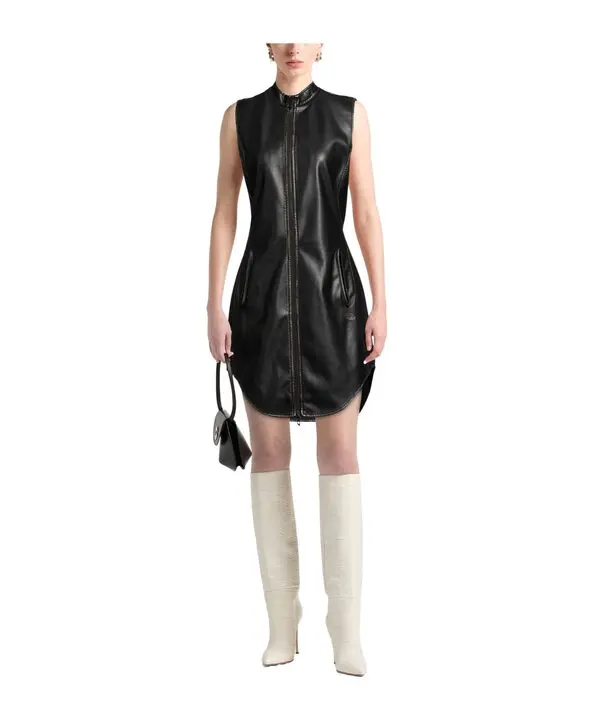 DIESEL® Simple Solid-color Sleeveless Dress