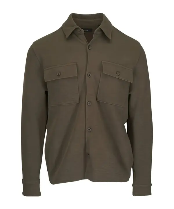 Vince Buttoned Flap-pocket Overshirt