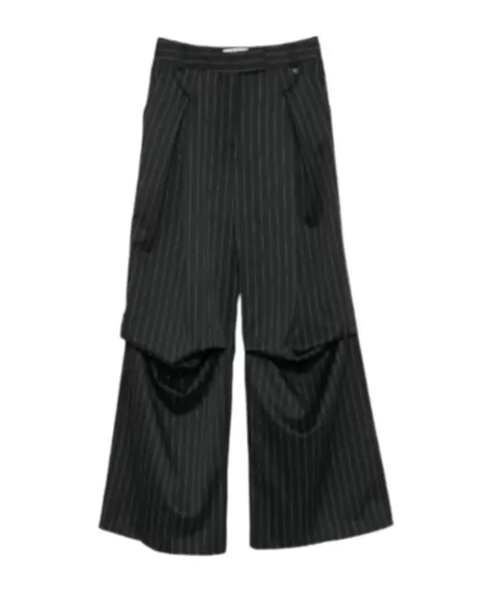 ANIYE BY Pinstriped Wide Leg Trousers