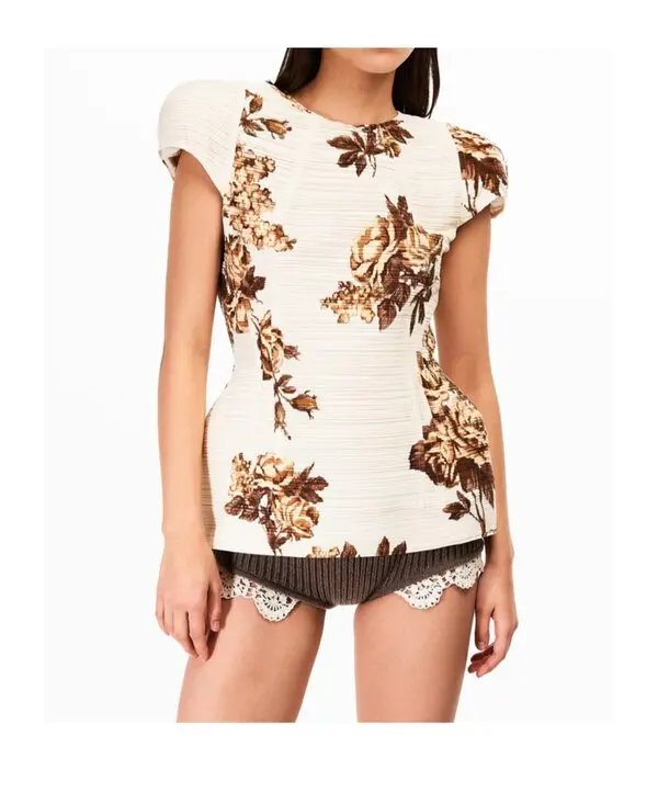 Magda Butrym Short Sleeve Blouse