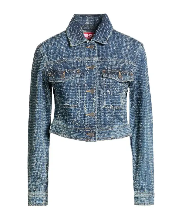 DIESEL® Textured Denim Trucker Jacket