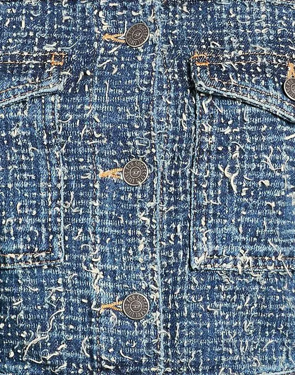 DIESEL® Textured Denim Trucker Jacket