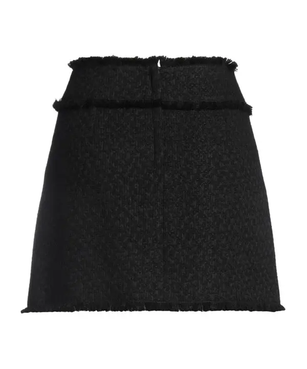 Dolce & Gabbana Solid-colored A-line Wool Skirt