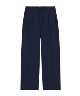 Closed Wynston Drawstring Pleated Wide-leg Trousers - Black
