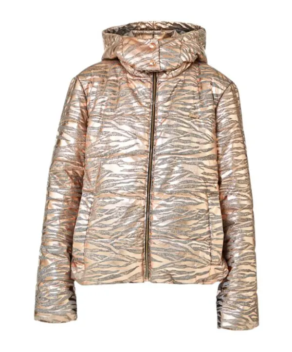 Liu Jo Hooded Zebra-pattern Jacket