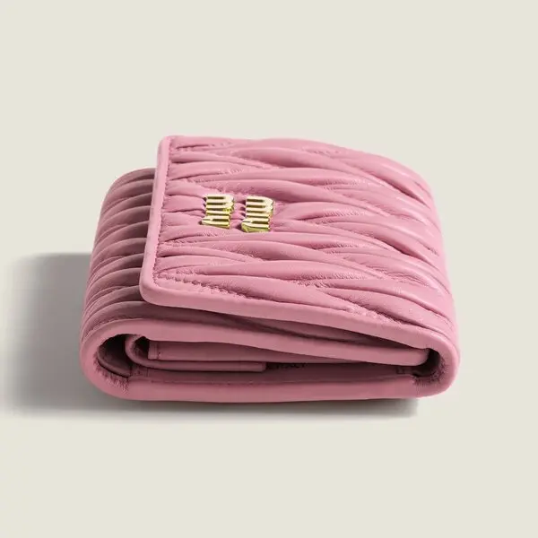 Miu Miu Small Matelassé Nappa Leather Wallet