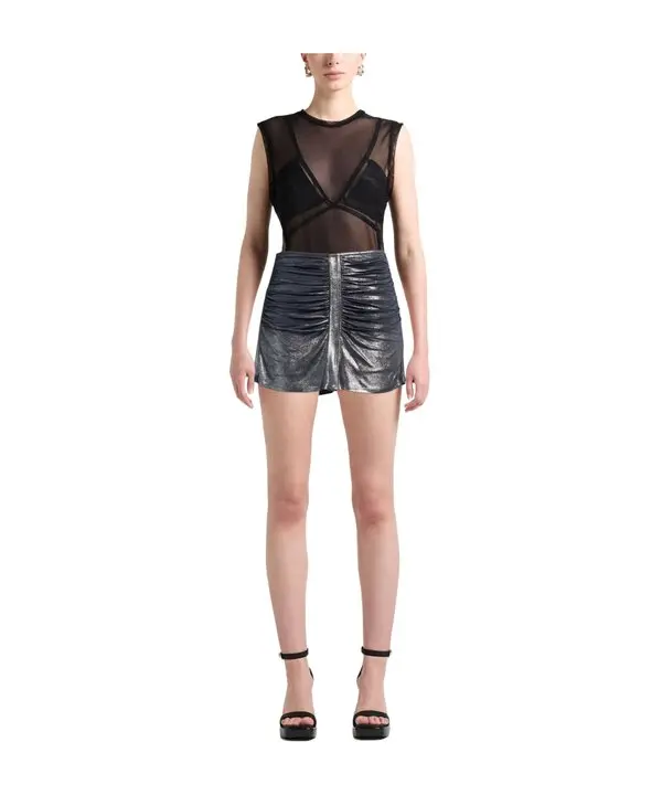 DIESEL® Metallic Ruched Pencil Skirt