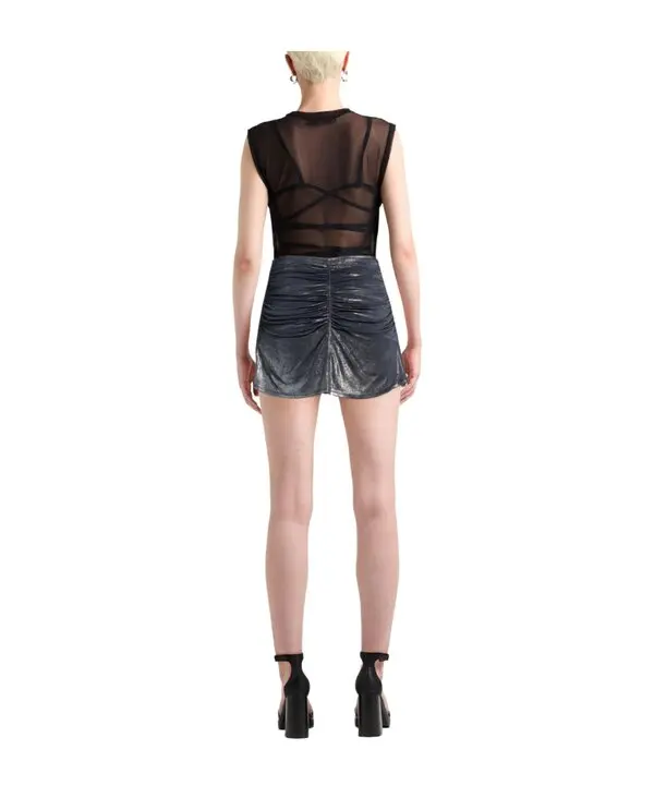 DIESEL® Metallic Ruched Pencil Skirt
