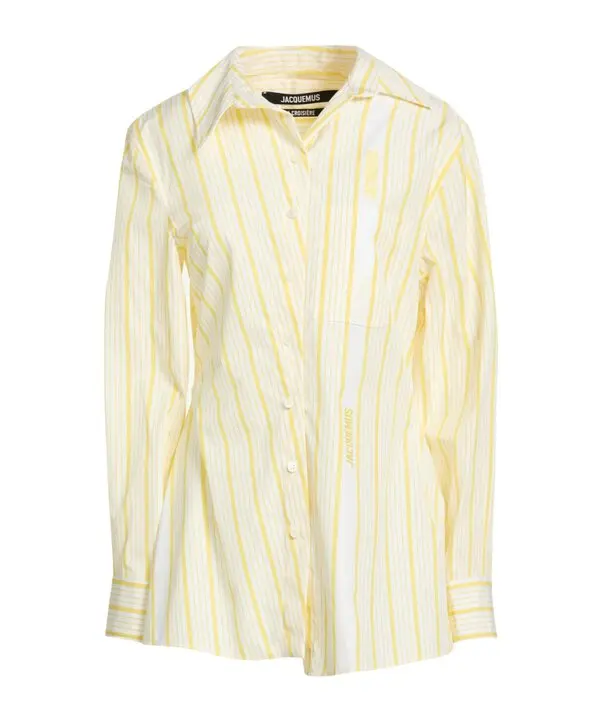 Jacquemus Striped Poplin Long Sleeve Shirt
