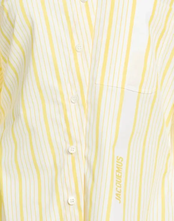 Jacquemus Striped Poplin Long Sleeve Shirt