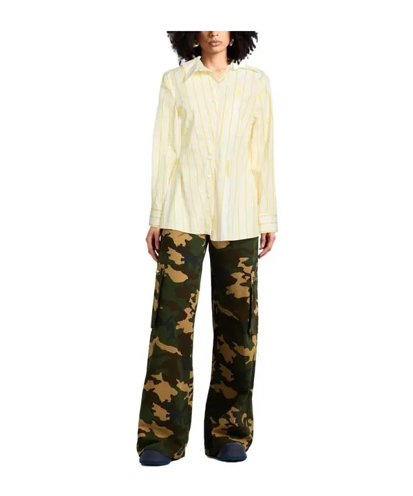 Jacquemus Striped Poplin Long Sleeve Shirt