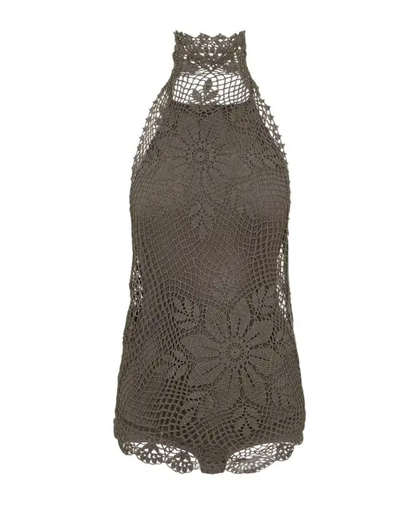 Magda Butrym Crochet Woven Cami Vest