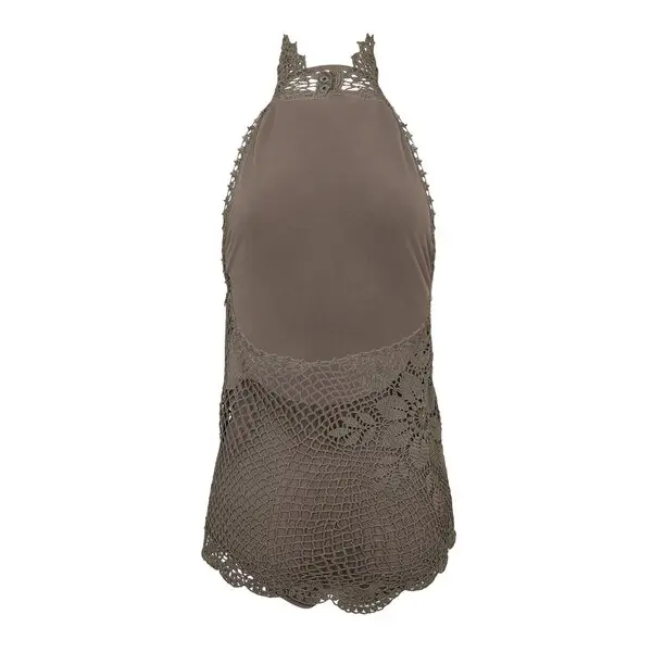 Magda Butrym Crochet Woven Cami Vest