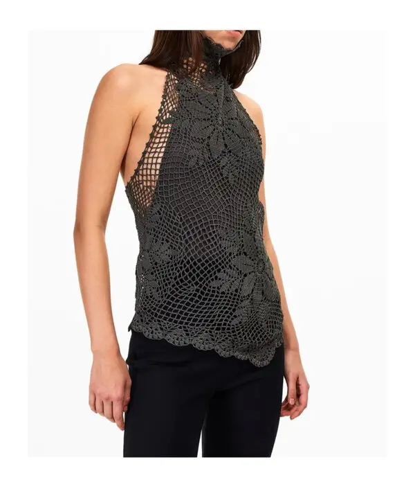 Magda Butrym Crochet Woven Cami Vest