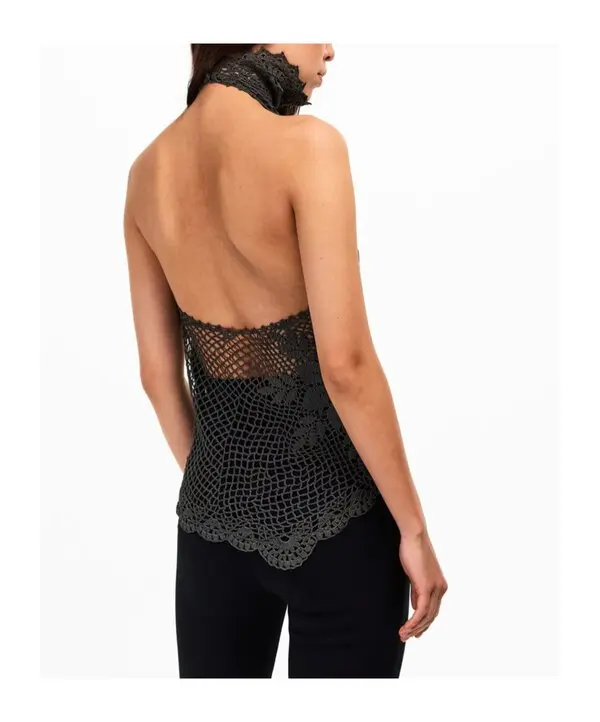Magda Butrym Crochet Woven Cami Vest